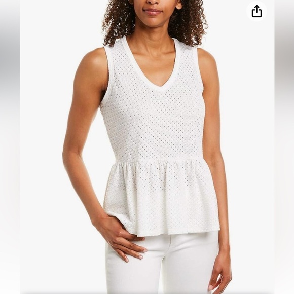 Elle | Tops | Elle Lepore Womens Sivls Vnk Knit Top With Peplum Size Xl ...